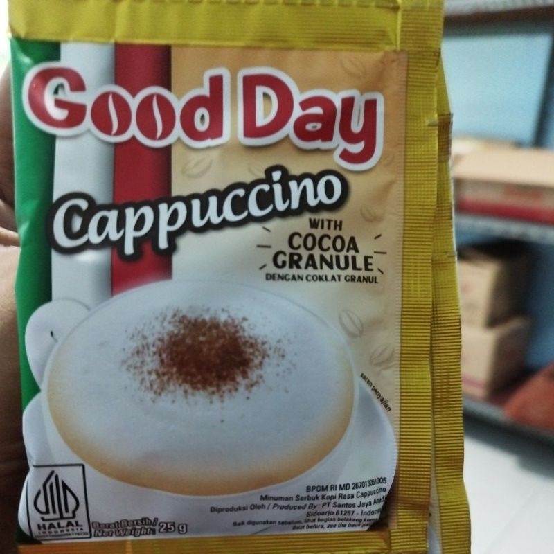 Jual Good Day Cappuccino dengan Cocoa Granule Renceng (Isi 10pcs) | Shopee Indonesia