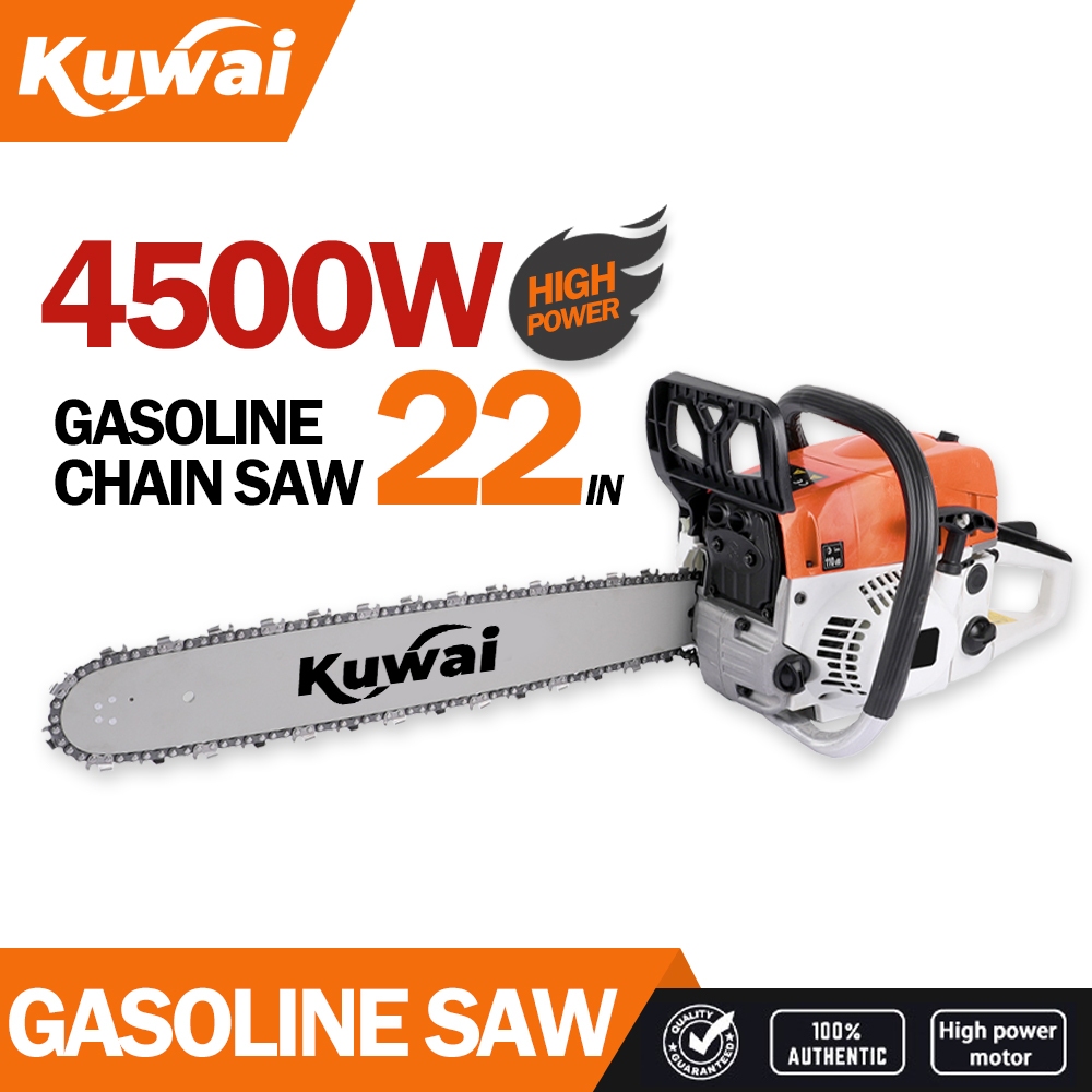 Jual KUWAI Mesin Potong Kayu 58CC 22inch Chainsaw 2Tak Untuk Gergaji Mesin Alat Outdoor Mesin ...