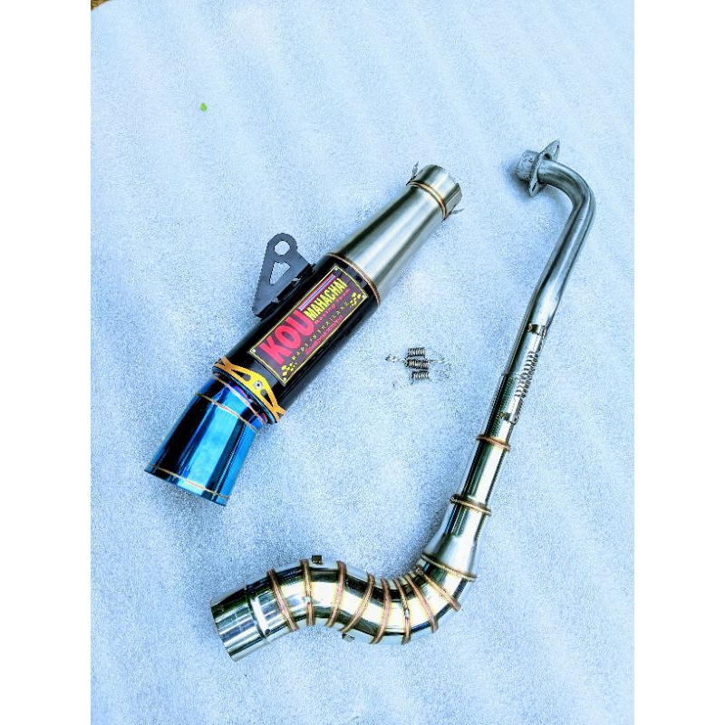 Jual KOU mahachai Pipe 51mm canister conical open specs exhaust pipe ...