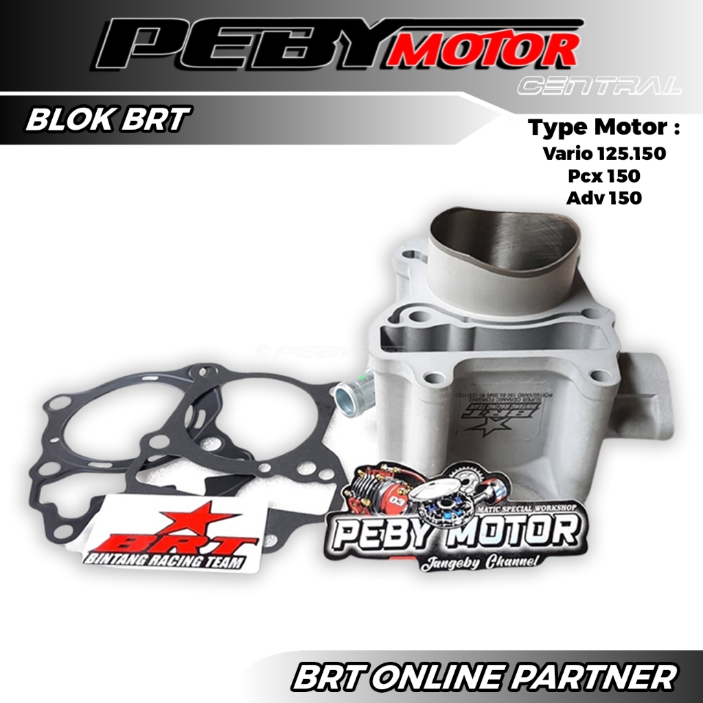 Jual BLOK ONLY BRT VARIO 125 150 PCX ADV SUPER FORGED CERAMIC DAN CAST ...