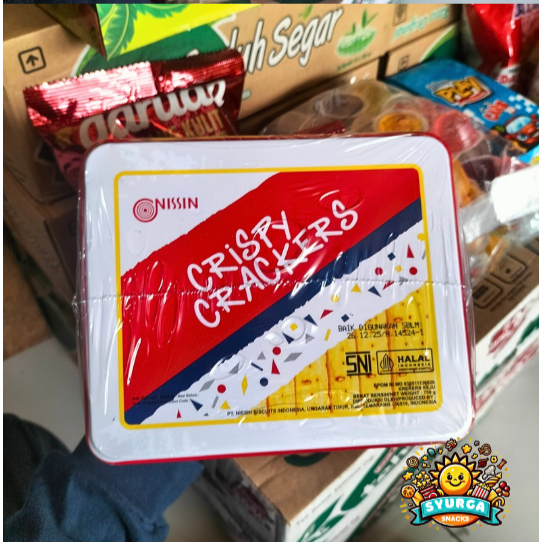 Jual Nissin Crispy Crackers Keju Kaleng 750g | Shopee Indonesia
