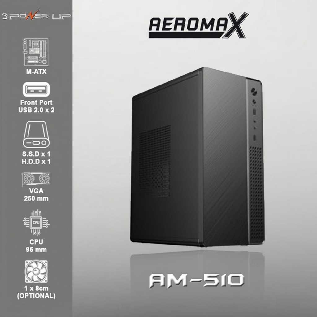Jual Casing PC Office 3Power Up AEROMAX AM-510 include PSU 500W ...