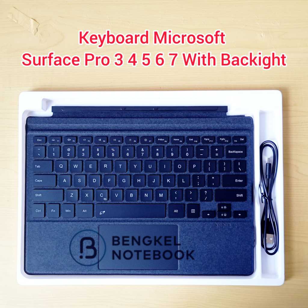 Jual Keyboard Microsoft Surface Pro 3 4 5 6 7 Pro3 Pro4 With Trackpad Ultra Slim Tablet Wireless