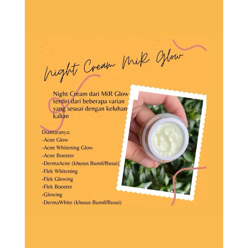 Jual MiRGlow Night Cream | Shopee Indonesia