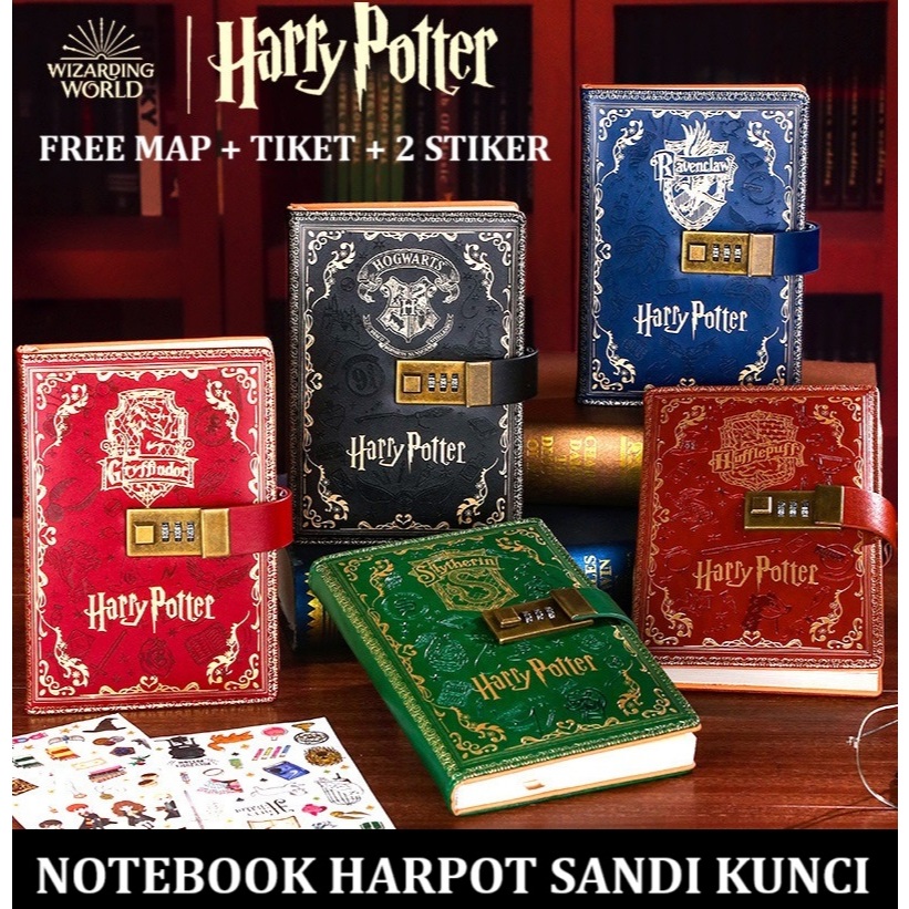 Jual Buku Diary Book Binder Kunci sandi 3 angka Harry Potter Harpot ...