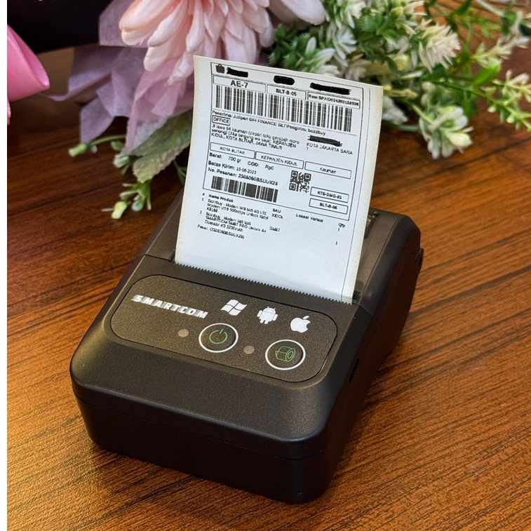 Jual SMARTCOM V2C 58mm Printer Bluetooth Mini Printer Thermal Pos Kasir PPOB Garansi Resmi ...