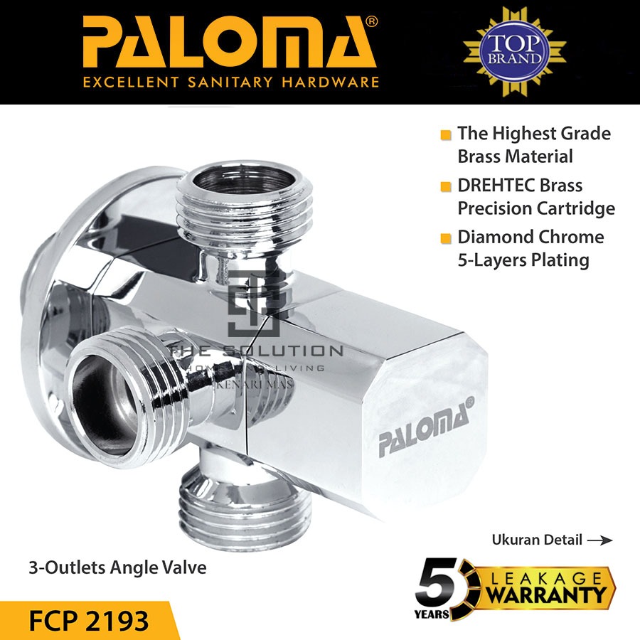 Jual Stop Kran PALOMA FCP 2193 Tembok Jet Shower Kamar Mandi Wc Ball ...