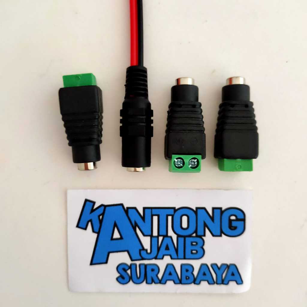 Jual Jack DC Female Conector DC Female CCTV Jek DC Konektor Power ...
