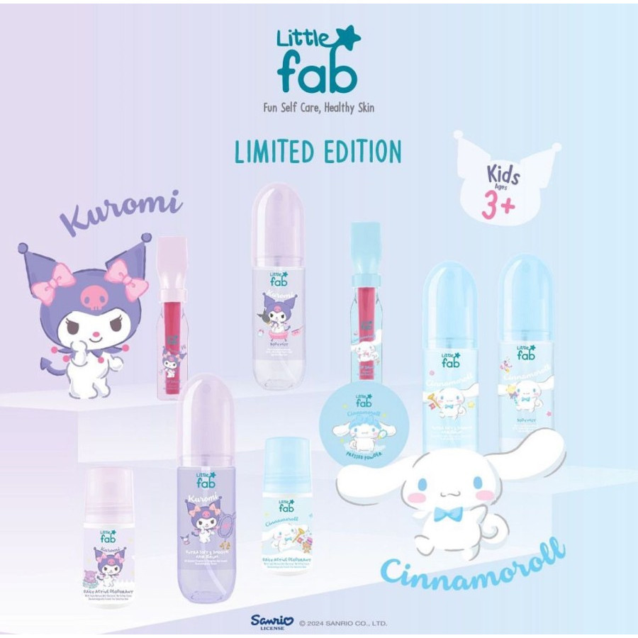Jual Little Fab Bambi x Sanrio Kids Lip Shine / Body Mist / Hair Serum ...