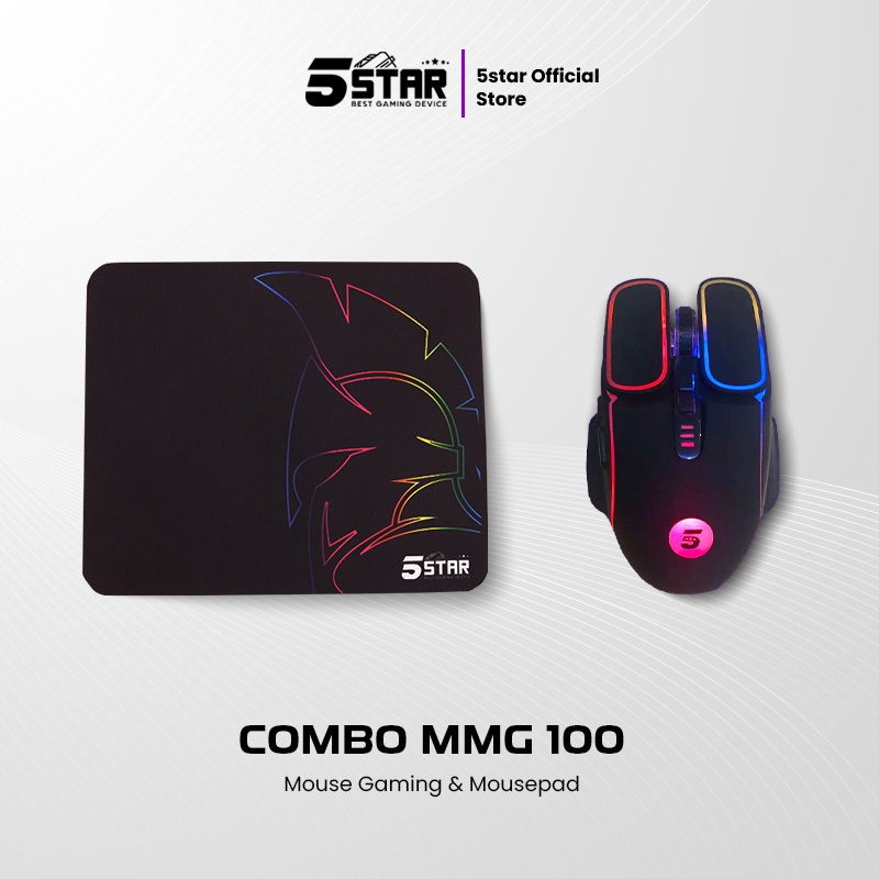 Jual 5star - Paket Bundle Mouse Gaming GMW100 Wireless Rechargeable ...