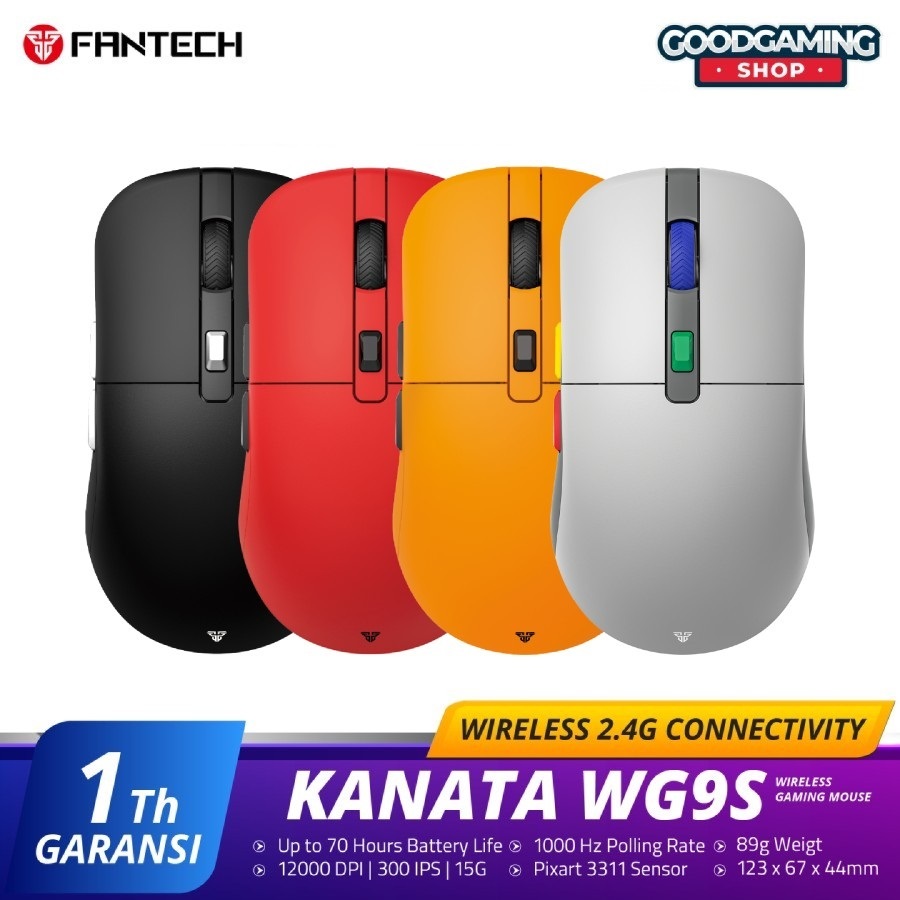 Jual Fantech KANATA WG9S | WG-9S | WG-9 S Mouse Gaming 2-Mode ...