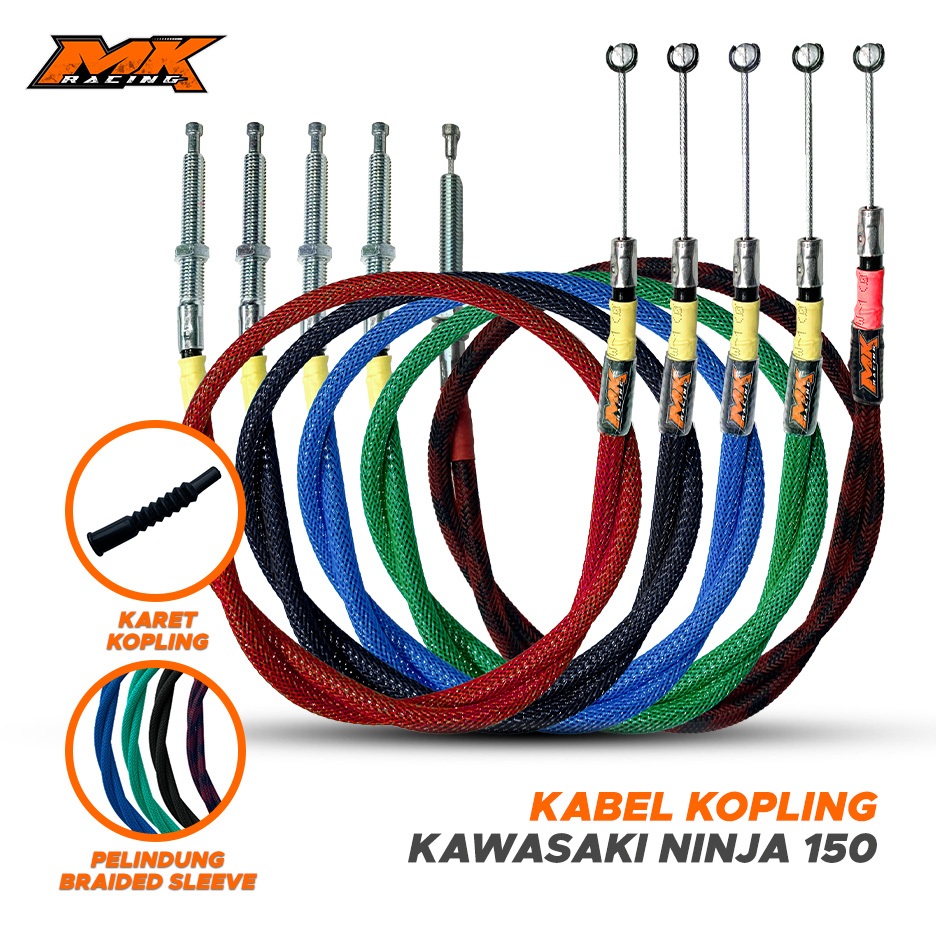 Jual MK Racing Kabel Kopling Motif Serat Brided Sleeve 2T 4T Universal ...
