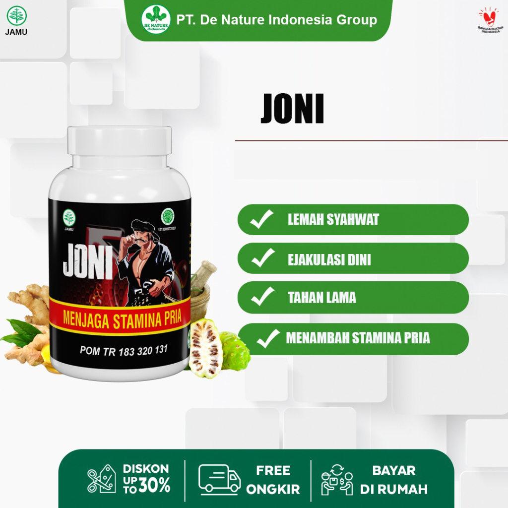 Jual Joni Obat Penambah Hormon Testosteron Pria Herbal Asli | Shopee ...