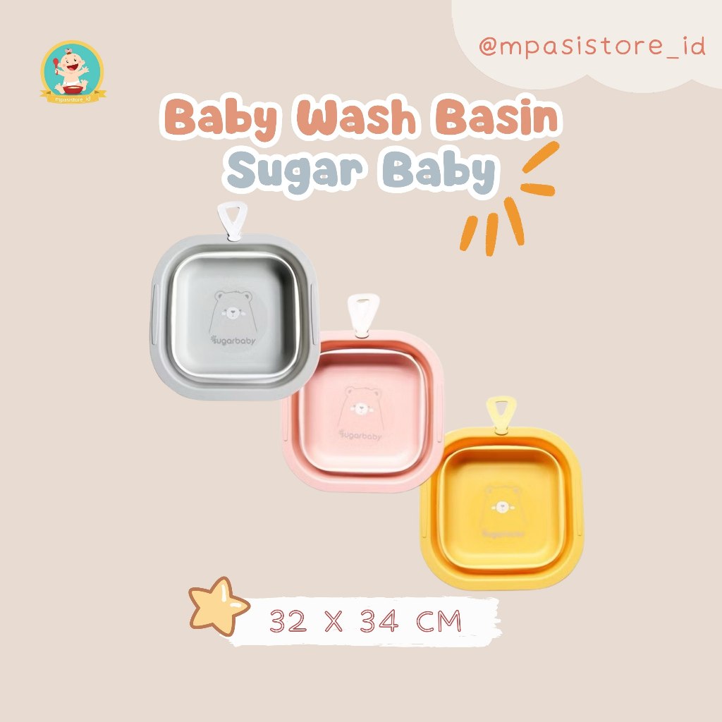 Jual Sugar Baby Foldable Baby Wash Basin (Ember Lipat) | Shopee Indonesia
