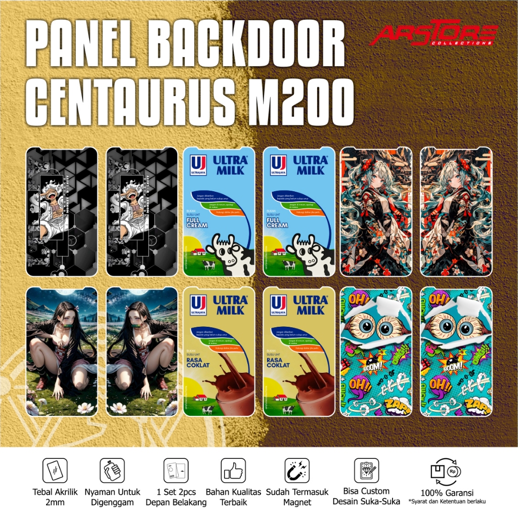 Jual PANEL DEPAN BELAKANG M200 PRINT UV BISA CUSTOM | Shopee Indonesia