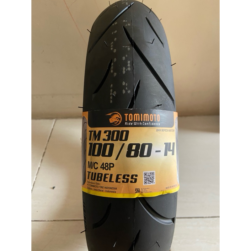 Jual Ban Tomimoto TM300 Tubeless uk (100/80-14), (90/80-14), (90/90-14 ...
