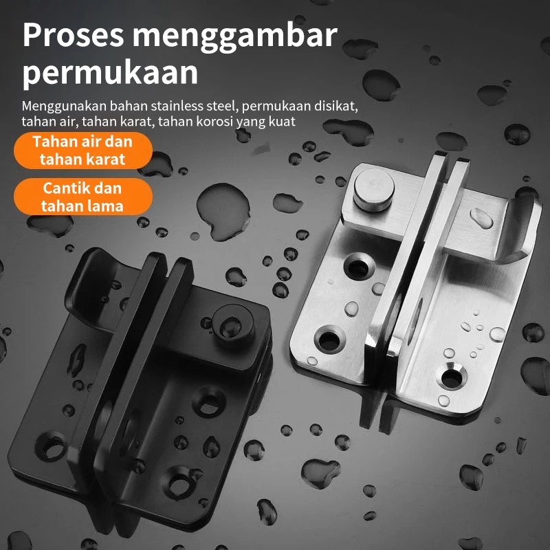 Jual Grendel Pintu Geser Stainless / Slot Kunci Pintu Geser / Cantolan ...