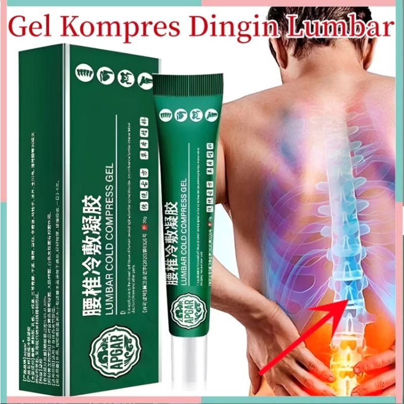 Jual Lumbar Spine Cooling Gel 20g Krim Pereda Nyeri Sakit Tulang APGAR ...