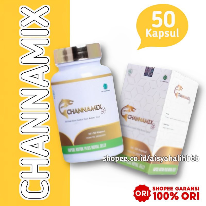 Jual Channamix Kapsul Ekstrak Ikan Gabus Plus Royal Jelly Bantu Cepat ...