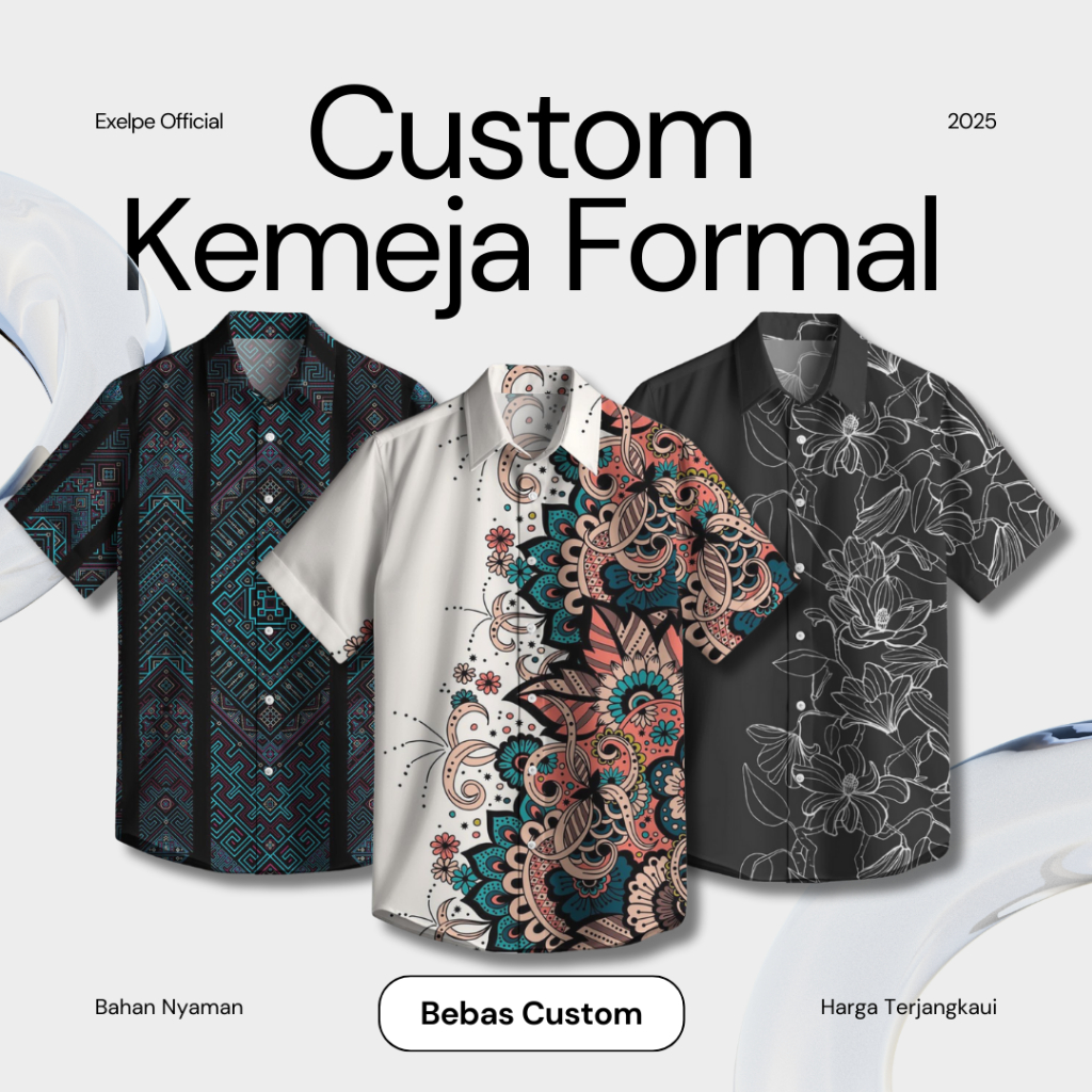 Jual Custom Kemeja Printing Kemeja Kantor Formal | Shopee Indonesia