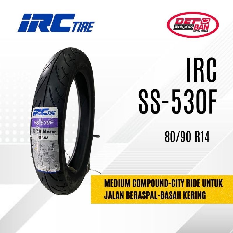 Jual BAN MATIC DEPAN TUBETYPE MERK IRC TYPE S530 UKURAN 80/90-14 ...