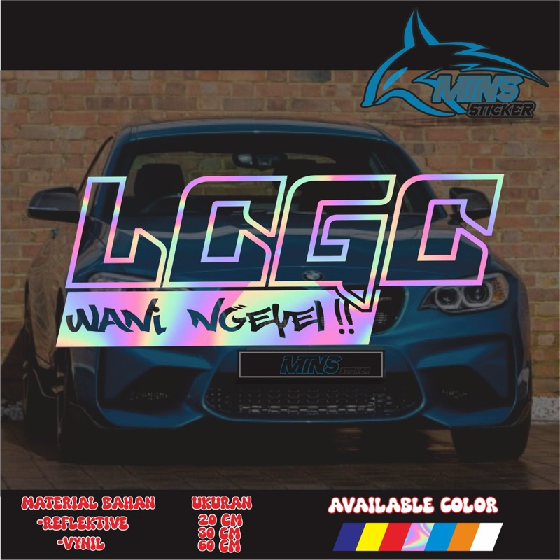 Jual STIKER LCGC WANI NGEYEL | STICKER CUTTING CAR | Shopee Indonesia