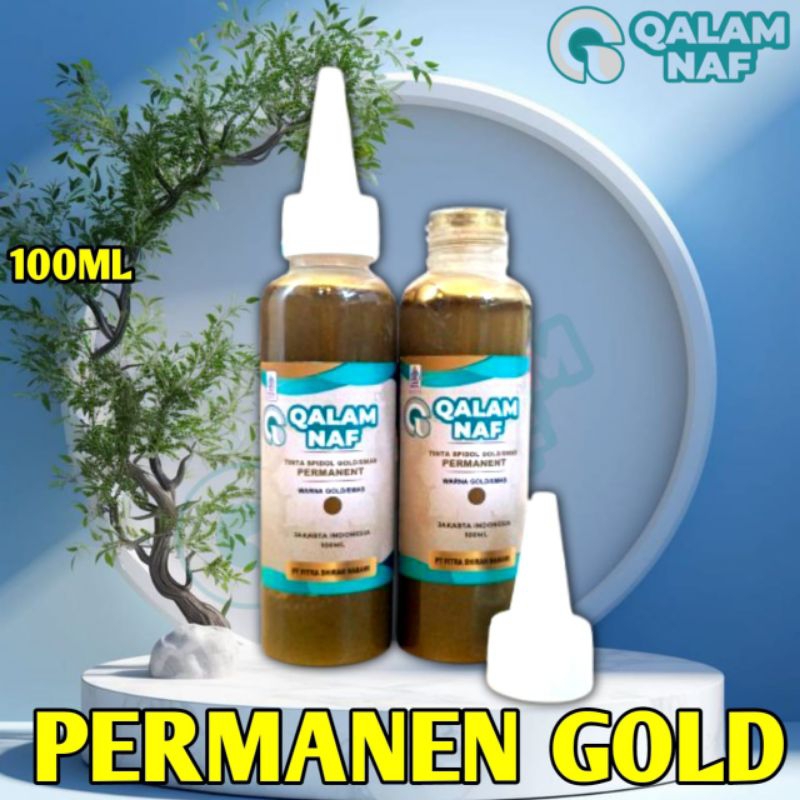 Jual Tinta Spidol Permanen Gold Qalam Naf Warna Gold Emas 100 ml ...