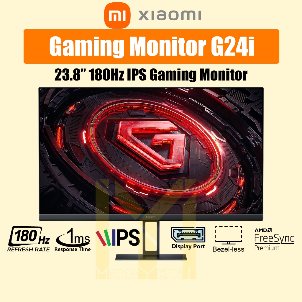 Jual Xiaomi Gaming Monitor G24i 24” Fast IPS FHD 1080p 180Hz 1ms GTG ...