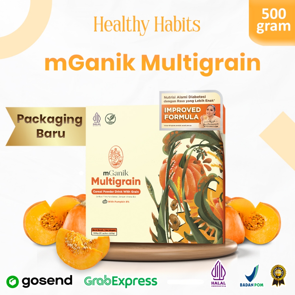 Jual mGanik - Multigrain Labu Kuning 1 Box 500gr | Shopee Indonesia