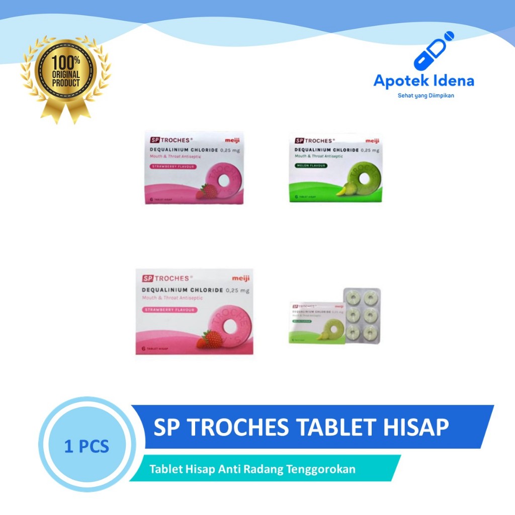 Jual SP TROCHES Tablet Hisap Anti Radang Tenggorokan | Shopee Indonesia