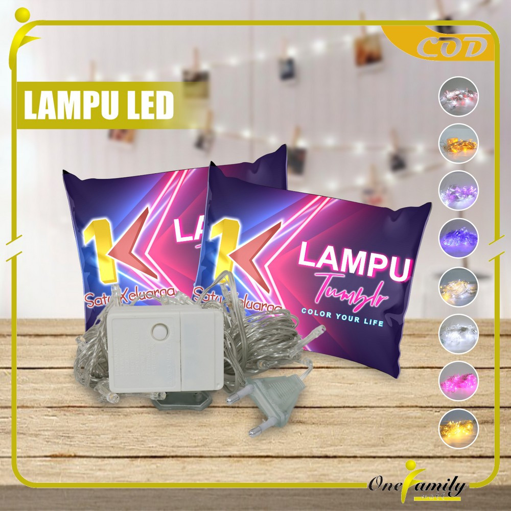 Jual ONE-C17 C199 Lampu Tumblr Light Led 10 Mtr OPP 100 LED 50 LED ...