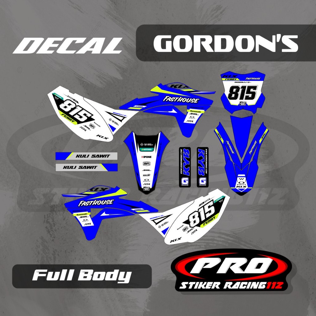 Jual DECAL STICKER KLX GORDON FULL BODY DECAL GORDON DECAL STIKER ...