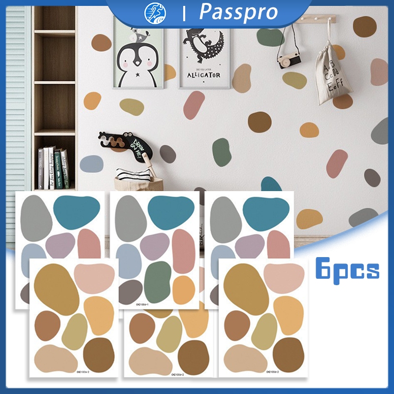 Jual Sticker Dinding Kamar Tidur Polka Dots Boho Stiker Untuk Dinding ...