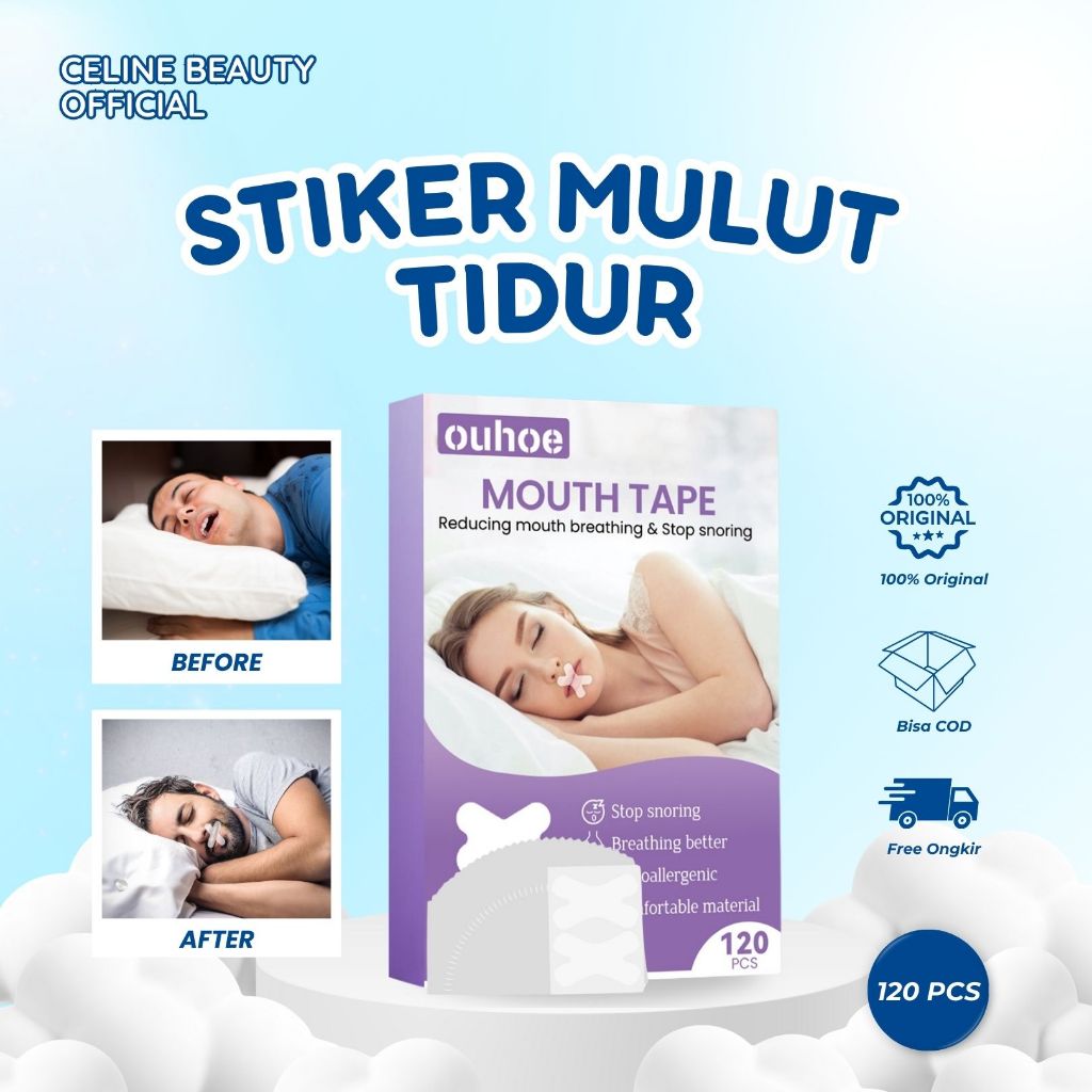 Jual 120pcs Plester Penutup Mulut Tidur Anak Dan Dewasa Stiker Mulut ...