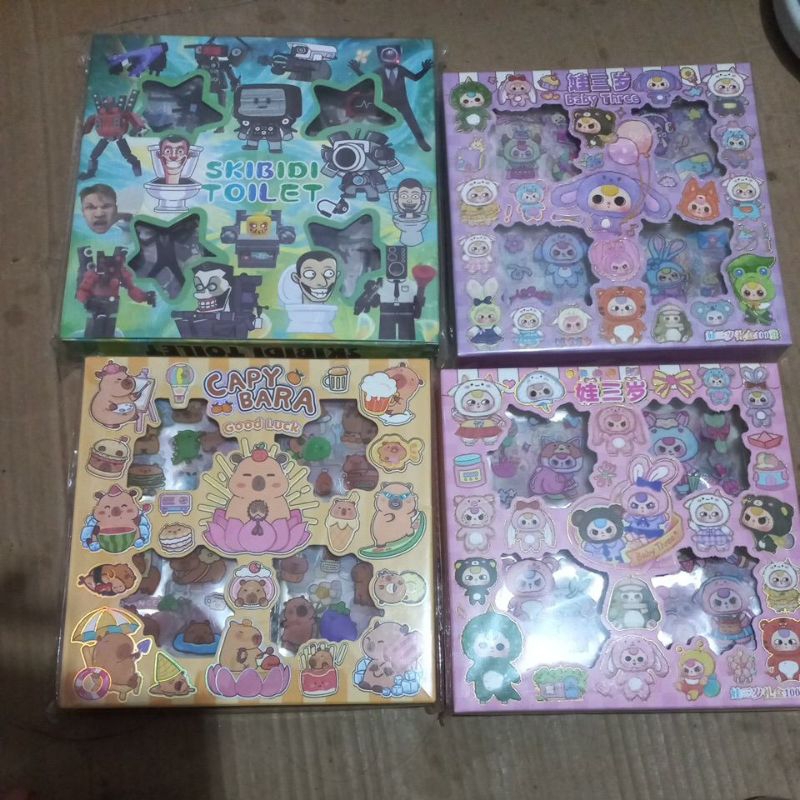 Jual Mainan Anak Stiker 1 kotak isi 100 pcs | Shopee Indonesia
