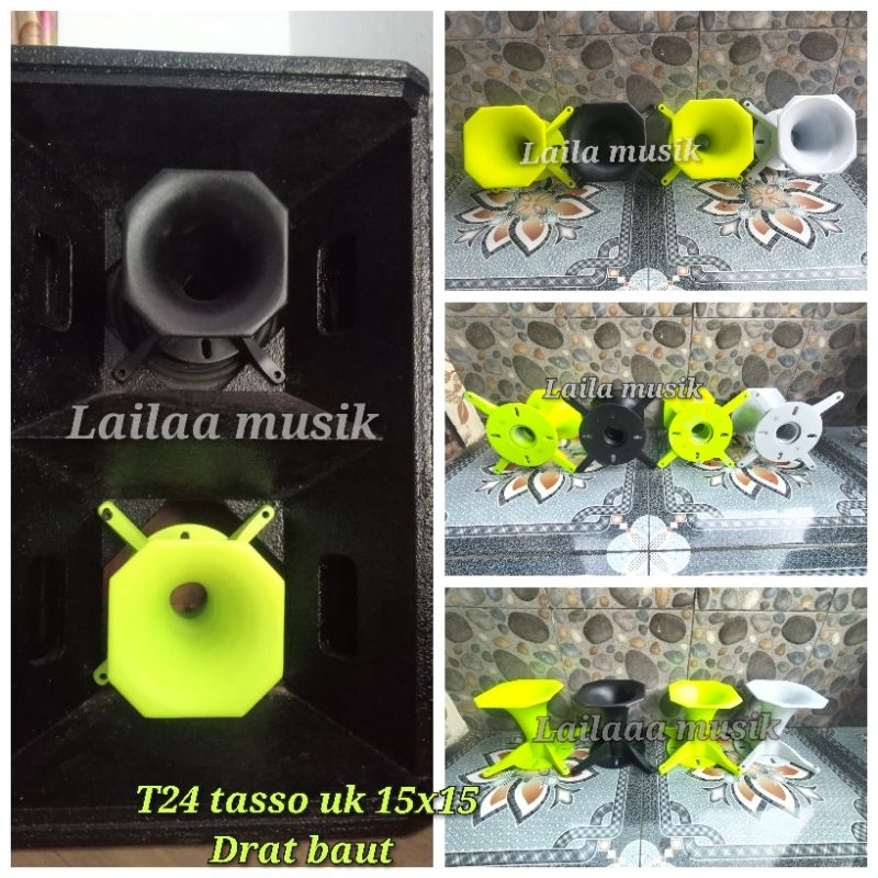 Jual HORN TWEETER TASSO T24 LEBAR KAKI 15 TINGGI 13CM, UNTUK BOK 8INC ...