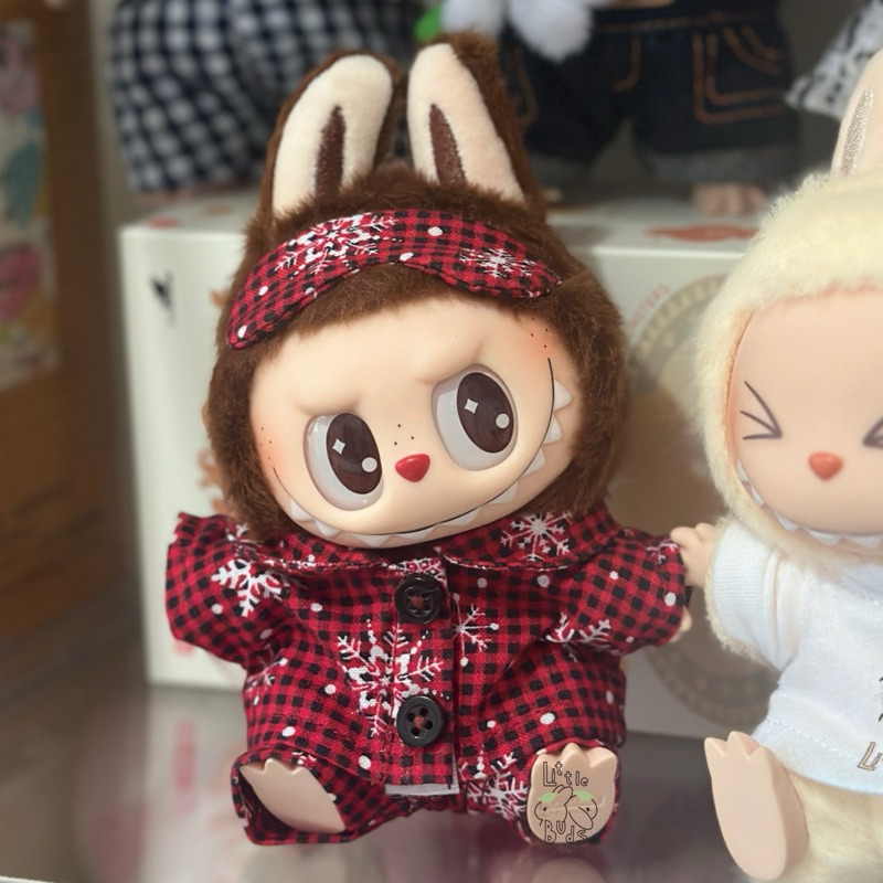 Jual LITTLE BUDS - LIMITED - The Monster Labubu Noel Pyjama (Baju ...