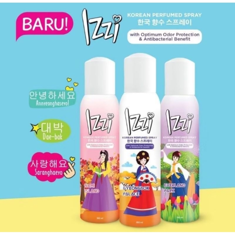 Jual IZZI KOREAN PARFUM SPRAY 150ML (KEMASAN BARU) | Shopee Indonesia