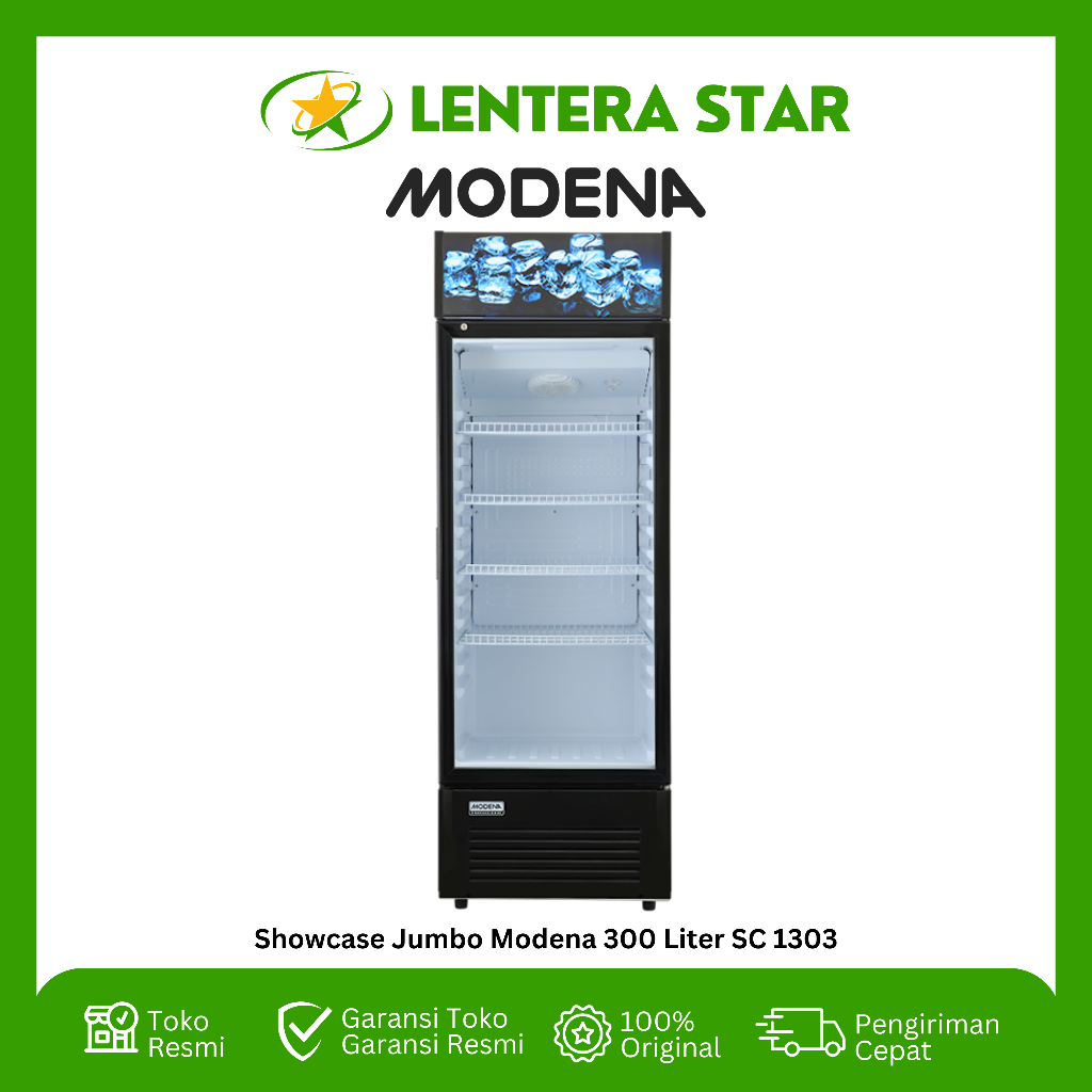 Jual Modena Kulkas Showcase Transparan Kaca 1 Pintu Jumbo Ukuran 300 ...