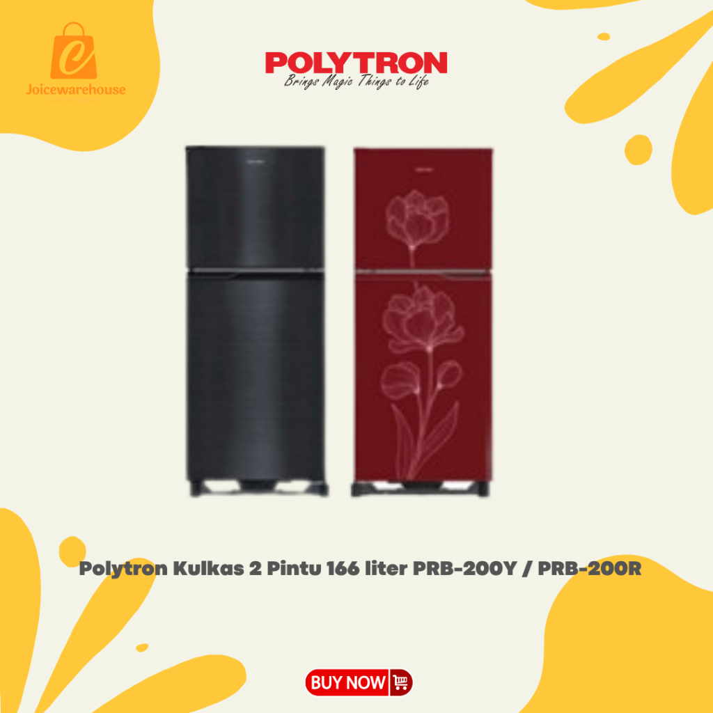 Jual Polytron Kulkas 2 Pintu 166 liter PRB-200Y / PRB-200R | Shopee ...