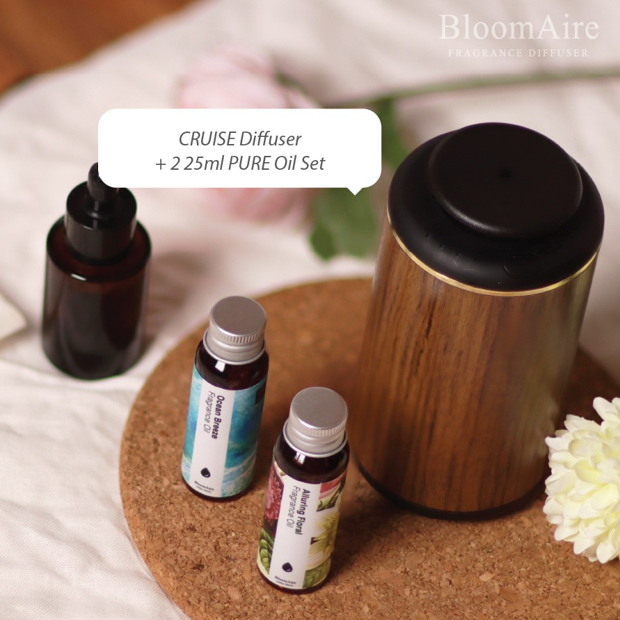 Jual BloomAire CRUISE Fragrance Diffuser - Package 2x 25ml Oil | Shopee Indonesia