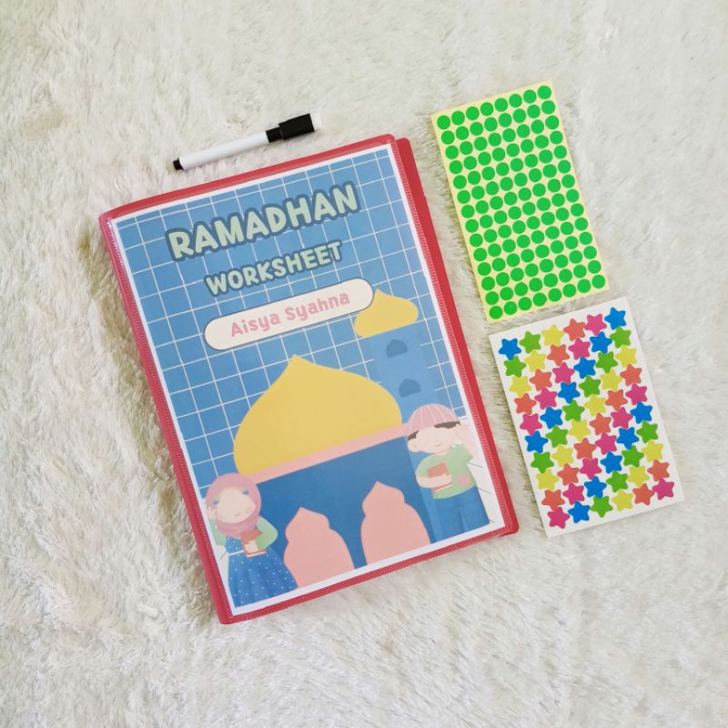 Jual Activity Worksheet Ramadhan Chart Reward Wipe and Clean Ramadhan ...