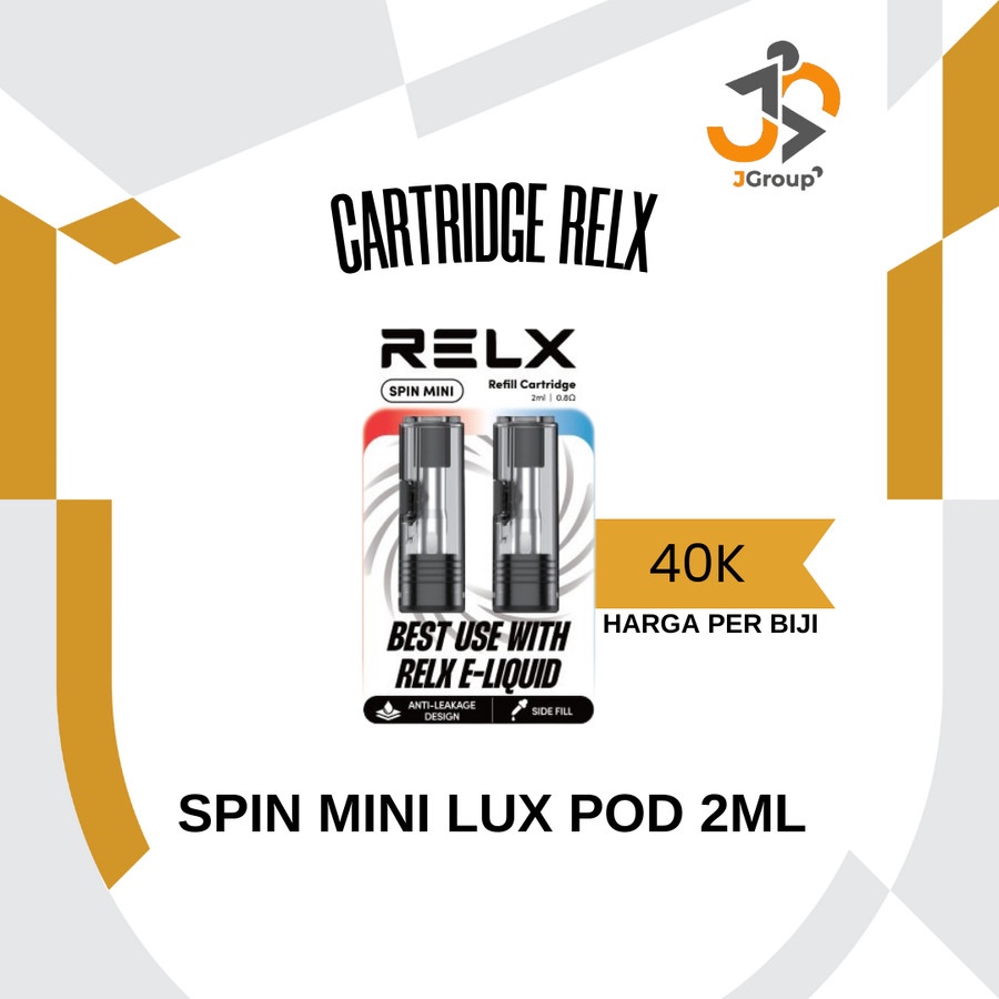 Jual CARTRIDGE RELX SPIN MINI LUX POD 2ML AUTHENTIC BY RELX | Shopee ...