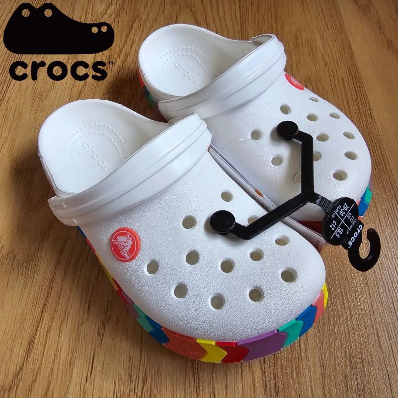 Jual Sandal Crocs Crocband Chevron Clog Kids And Junior Unisex | Shopee ...