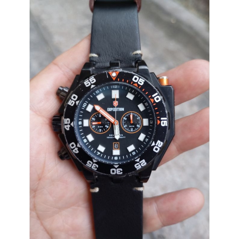 Jual jam tangan expedition e6641m quartz diver 1000m second bekas ...
