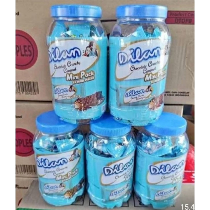Jual Dilan coklat mini pack isi 25 pcs per toples | Shopee Indonesia