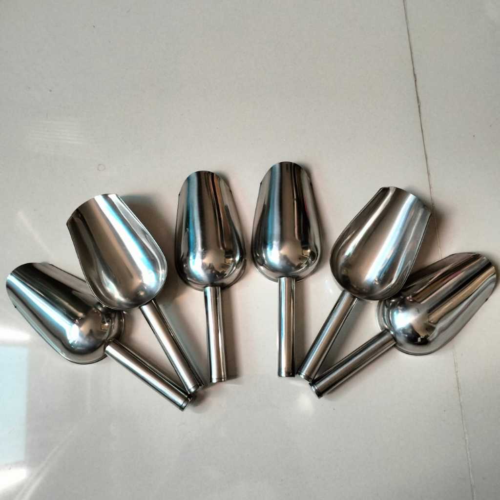 Jual Sendok Skop Es Batu Stainless Tebal / Sekop Es /Sekop Tepung ...