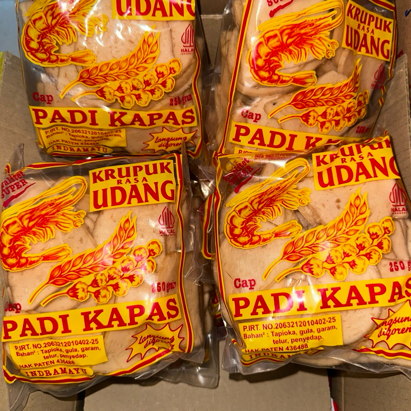 Jual Krupuk Rasa Udang Cap Padi Kapas 250 gr | Shopee Indonesia