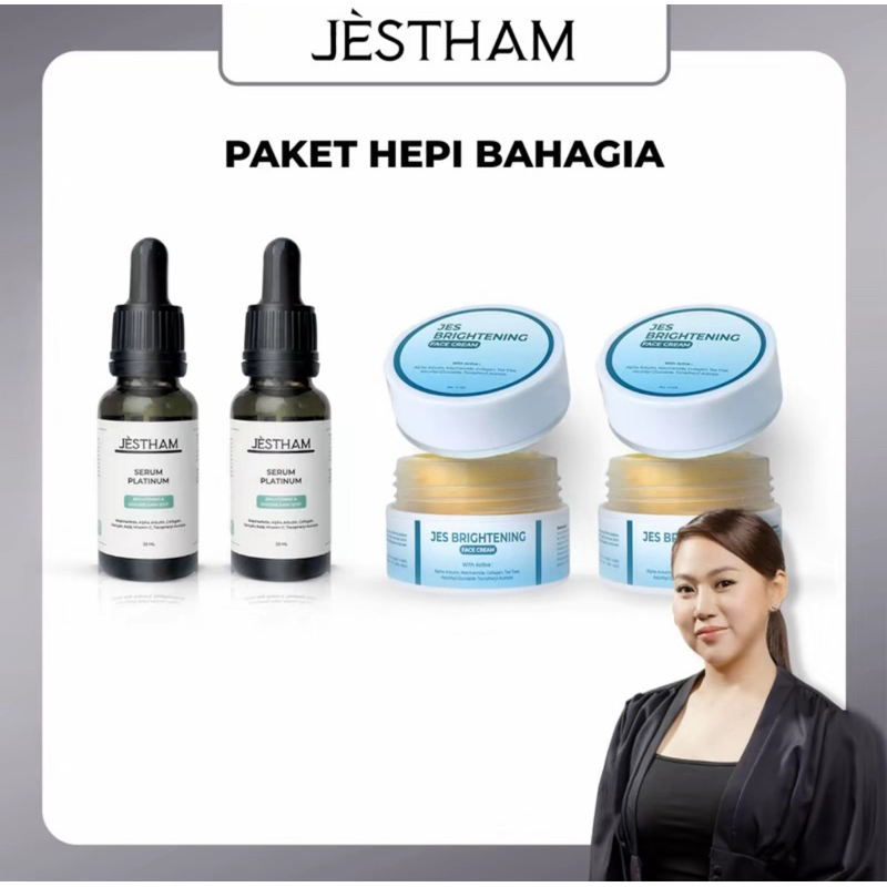 Jual JOS - JESTHAM Paket Hepi Bahagia (2Serum+2FaceCream) | Shopee ...