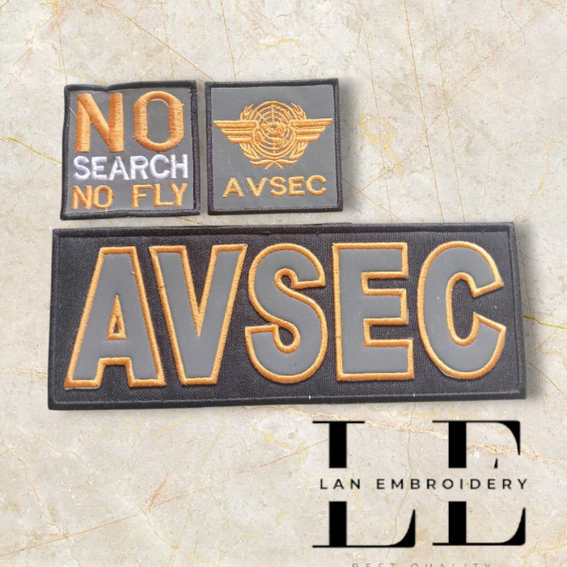 Jual Logo Bordir Untuk Rompi AVSEC | Shopee Indonesia